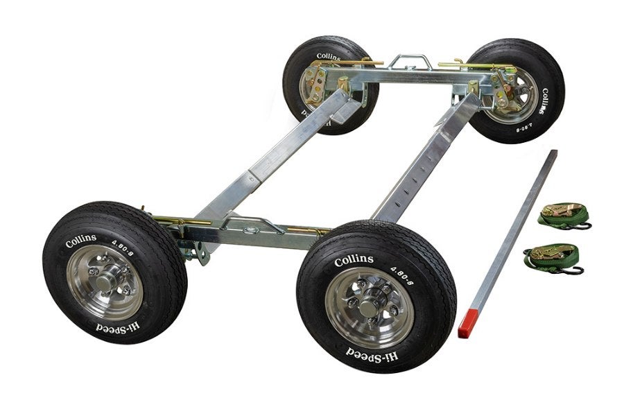 Collins Hi-Speed Dolly PRO Dolly Set Zinc Plated w/ Aluminum Axles and ...